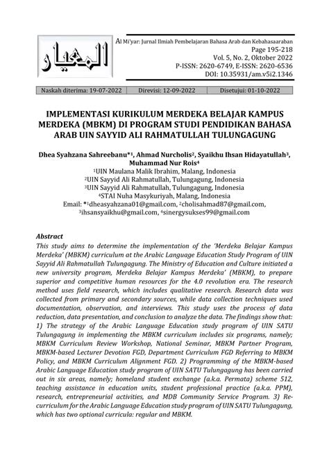 Kurikulum Merdeka Belajar Kampus Merdeka Mbkm Pdf Document Hot Sex