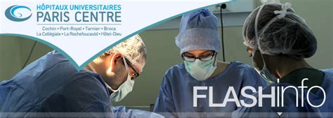 flash info Groupe Hospitalo Universitaire AP HP Centre Université