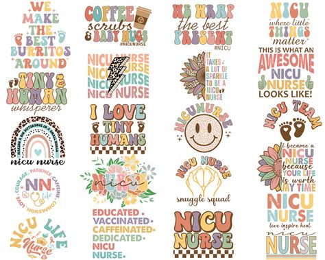 Nicu Nurse Svg Png Bundle Nursing Life Tiny Human Snuggle Sq Inspire