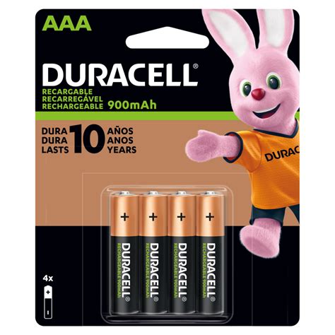 Pilhas Recarregáveis AAA Pilhas Duracell
