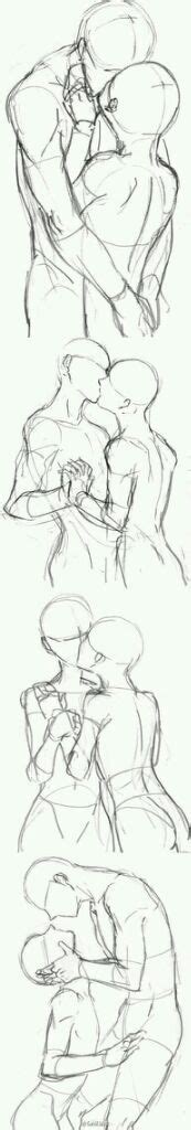 Dibujar Bocetos Poses Bases Anime Pareja Bocetos Bonitos Bocetos De