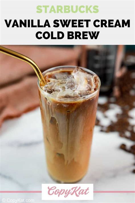 Easy Starbucks Vanilla Sweet Cream Cold Brew Recipe CopyKat Recipes