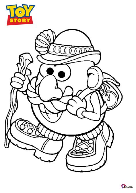 Mr Potato Head Parts Cut Out Printables Sketch Coloring Page