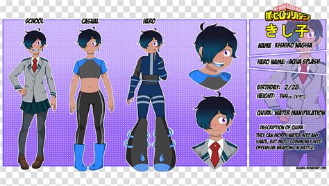 Bnha Oc Kishi Nagisa Transparent Background Png Clipart Hiclipart