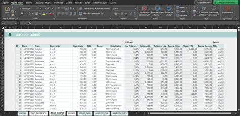 Planilha Gestão de Banca Excel Genial