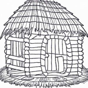 Desenhos De Casa De Palha Para Imprimir E Colorir Pintar