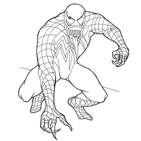Omalovánka Úžasný Venom k vytisknutí zdarma