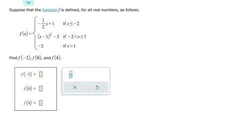 solved suppose that the function f is defined for all real
