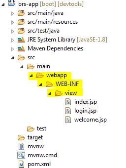 Java WEB INF Folder Is Not Creating In Spring Boot Application