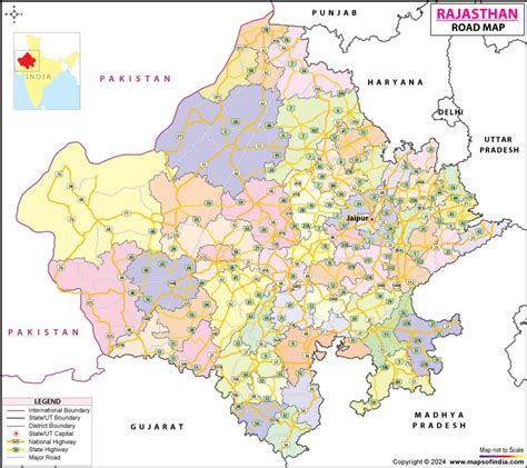 Rajasthan Road Map