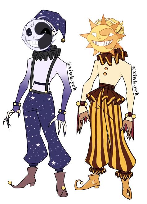 Fnaf Security Breach Moonsun Jester By Xiwkyeh On Deviantart
