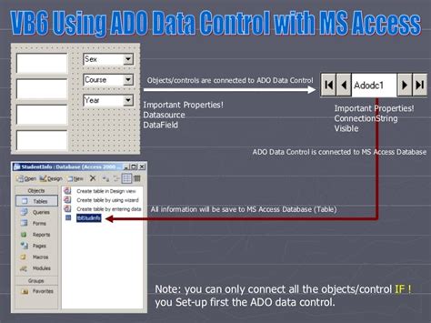 vb6 using ado data control