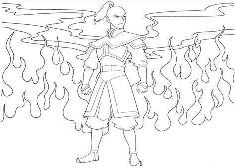 Coloriage Zuko Avatar Le Dernier Maître de l Air télécharger et