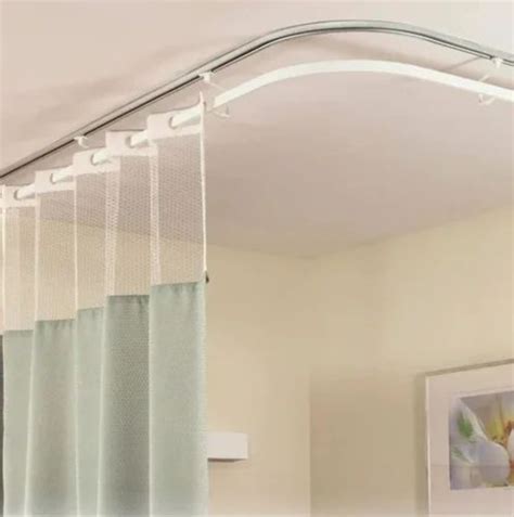 Aluminium White Hospital Cubicle Curtain Track System Size 12 Feet At