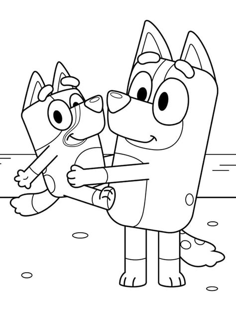 Coloriage Bluey à imprimer sur ColoriageEnfant