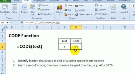 How To Use The Excel Code Function Perfect Function Projectcubicle
