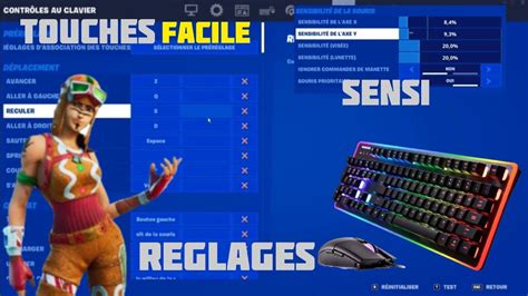 Je vous DÉVOILE mes TOUCHES et PARAMÈTRES FORTNITE ma sensi