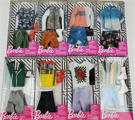Barbie Ken Complete Fashion Looks Clothing Packs Lot Of 2 Styles May