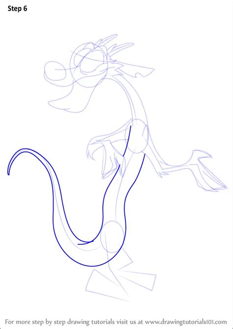 How To Draw Mushu From Mulan Mulan Step By Step DrawingTutorials101