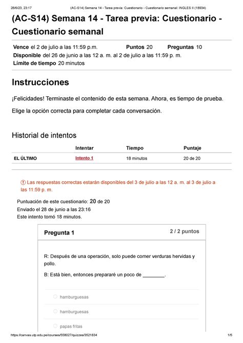 AC S14 Semana 14 Tarea Previa Cuestionario AC S14 Semana 14