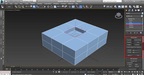 Editable poly полигональное моделирование в 3d max