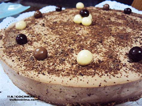 Tarta fría de chocolate trufa stracciatella