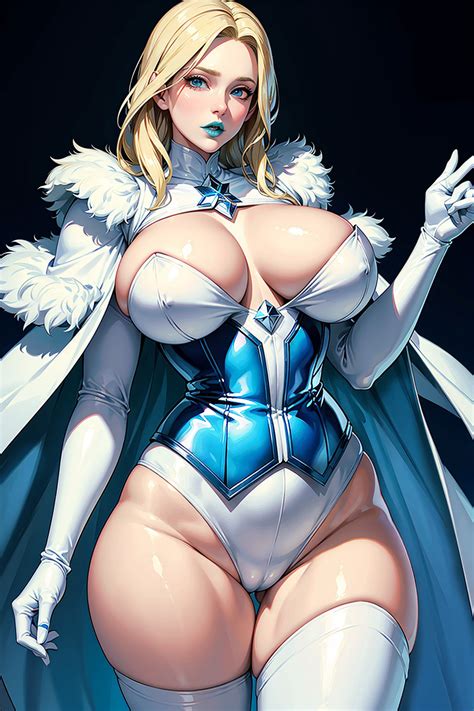 Rule 34 Ai Generated Blonde Hair Blue Eyes Blue Lipstick Breasts Cameltoe Cape Cleavage Corset