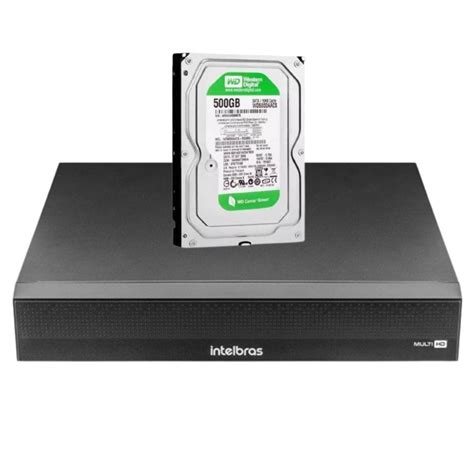 Kit Intelbras Dvr Mhdx 3116c HD 500GB KaBuM