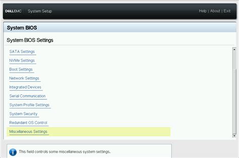 Dell Technologies VxRail How To Reset The BIOS Settings To Default And