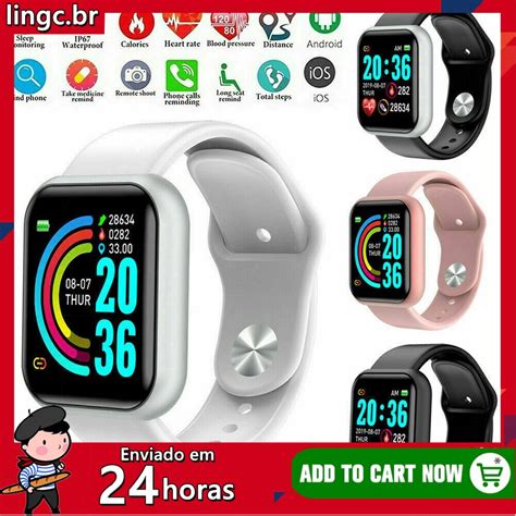Y68 Smartwatch Prova D Gua Usb Esportivo Relógio Smart Monitor