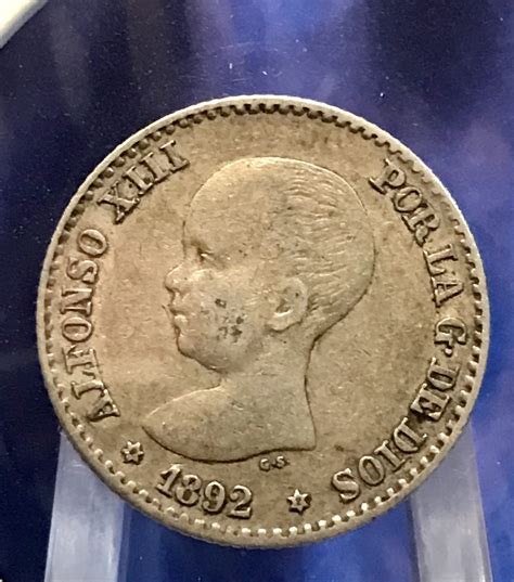 50 céntimos de Alfonso XIII 1892 Matusalén Antigüedades
