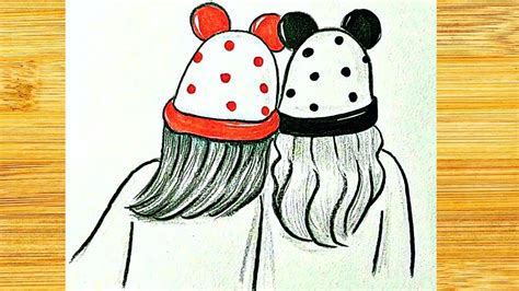 Cómo dibujar mejores amigas BFF dibujo fácil Tutoriales de dibujo a