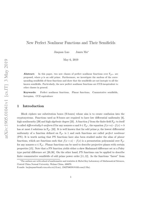 new perfect nonlinear functions and their semifields deepai