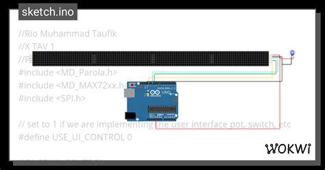 running text dot matrix wokwi esp32 stm32 arduino simulator