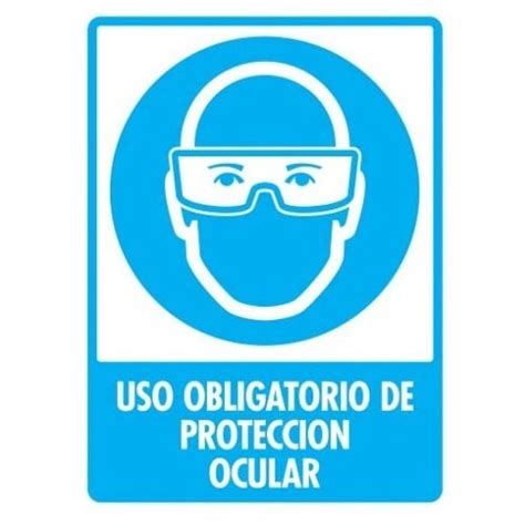 Letrero Uso Obligatorio De Protección Ocular ubicaciondepersonas cdmx