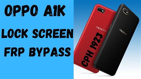 Oppo A1k CPH 1923 Hard Reset Remove Lock Screen And FRP Bypass YouTube