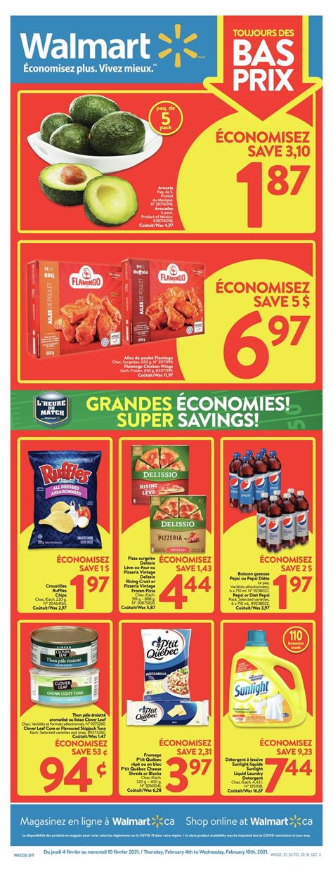 Circulaire Walmart Spéciaux Promotions et Rabais de la Semaine