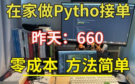 在家用python接单，昨天660，分享我的接单平台、接单技巧以及学习资源！！ 哔哩哔哩