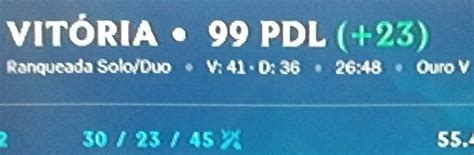 Jogar uma partida por 1 mísero pdl é foda ainda mais qnd vc perde a