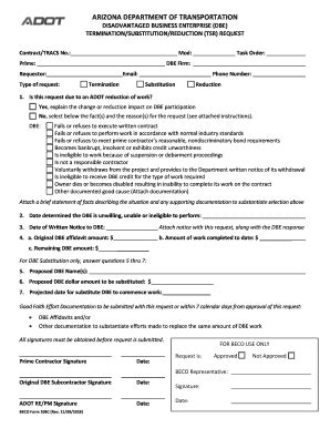 Fillable Online DBE WBE MBE REPLACEMENT REQUEST FORM Fax Email Print