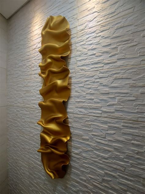 Escultura de Parede Série Waves 140cm Elo7 Produtos Especiais