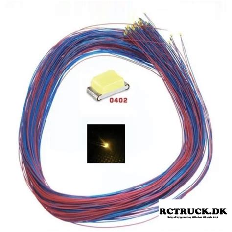 SMD 0402 Med Ledning 3volt 10 Stk Gul SMD LED RCTRUCK DK