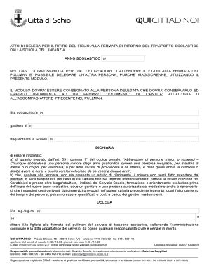Compilabile Online Comune Schio Vi Atto Di Delega Per Il Ritiro Del