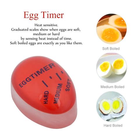 Egg Perfect Color Changing Timer Yummy Soft Hard Boiled Eggs Cooking