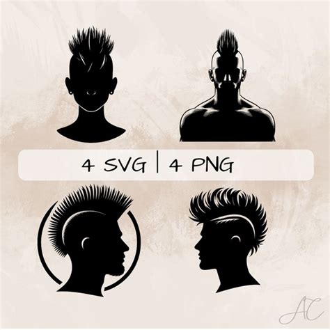 Mohawk Clipart Etsy