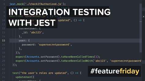 featurefriday integration testing with jest youtube