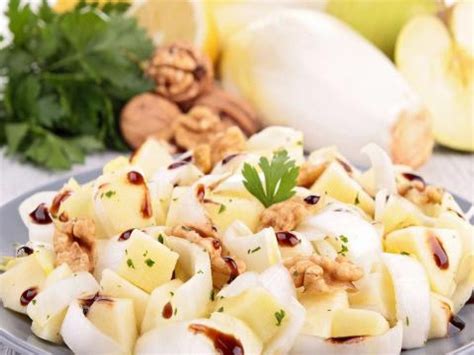 Salade D Endives Aux Noix Et Pommes Recette De Salade D Endives Aux