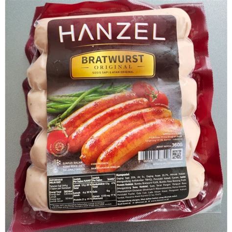 Jual Hanzel Original Bratwurst Isi 5 Sosis Sapi Bakar Original