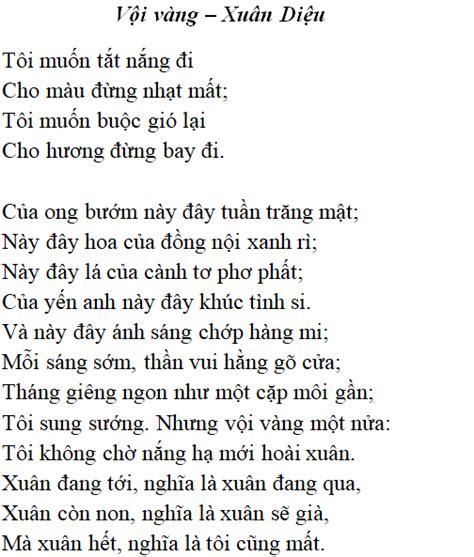 Vội vàng nội dung dàn ý phân tích bố cục tóm tắt
