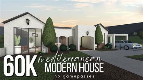 Bloxburg Mediterranean Modern House K No Gamepass Speedbuild